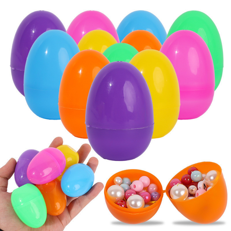 Classic Practical Random Color Easter Day Opening Painted Eggshell ...
