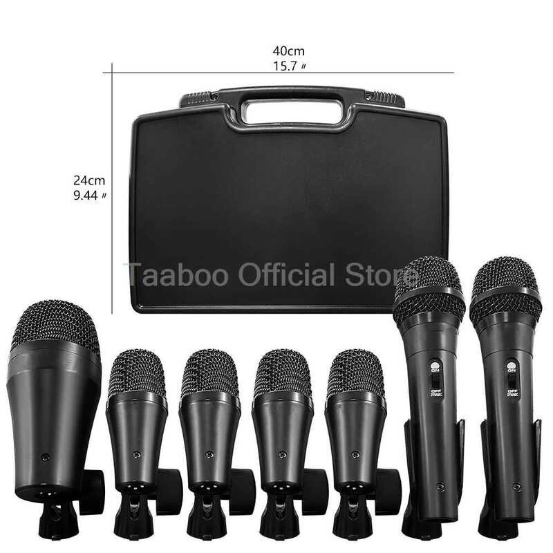 Kits Multi-Microphone Professional Djazz Dynamic Mic Sound Recording ...
