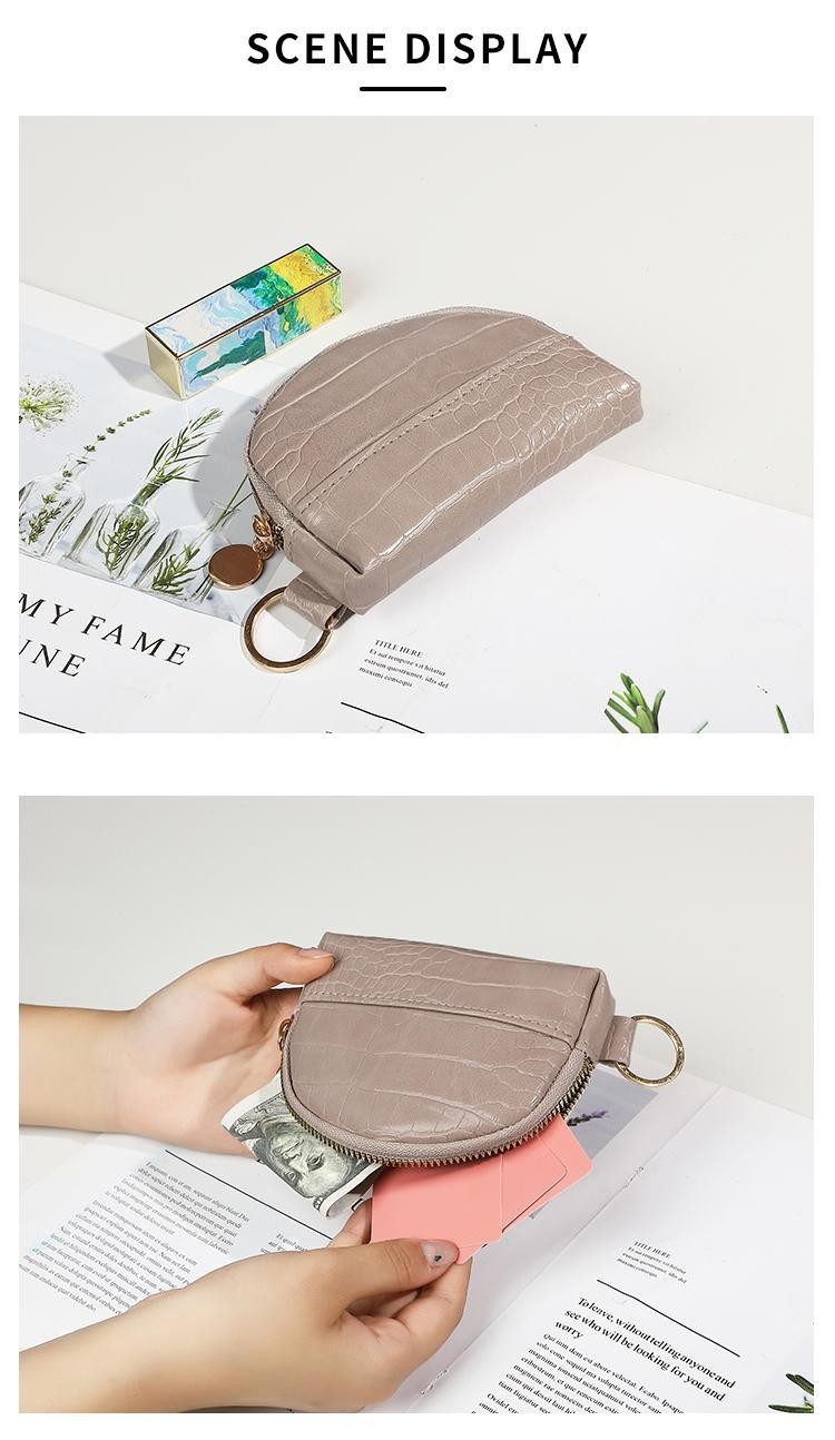 YOYO New Korean Solid Color Leather PU Coin Purse Mini Multifunctional ...