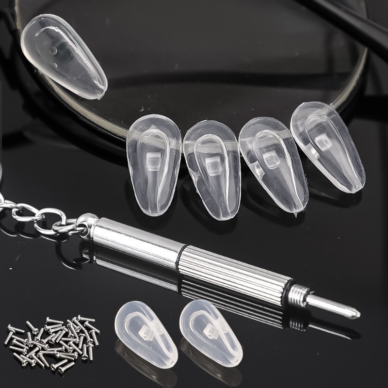 20Pcs Screw Nut Nose Pad Set - Portable, Non-slip - Eyewear Accessories ...