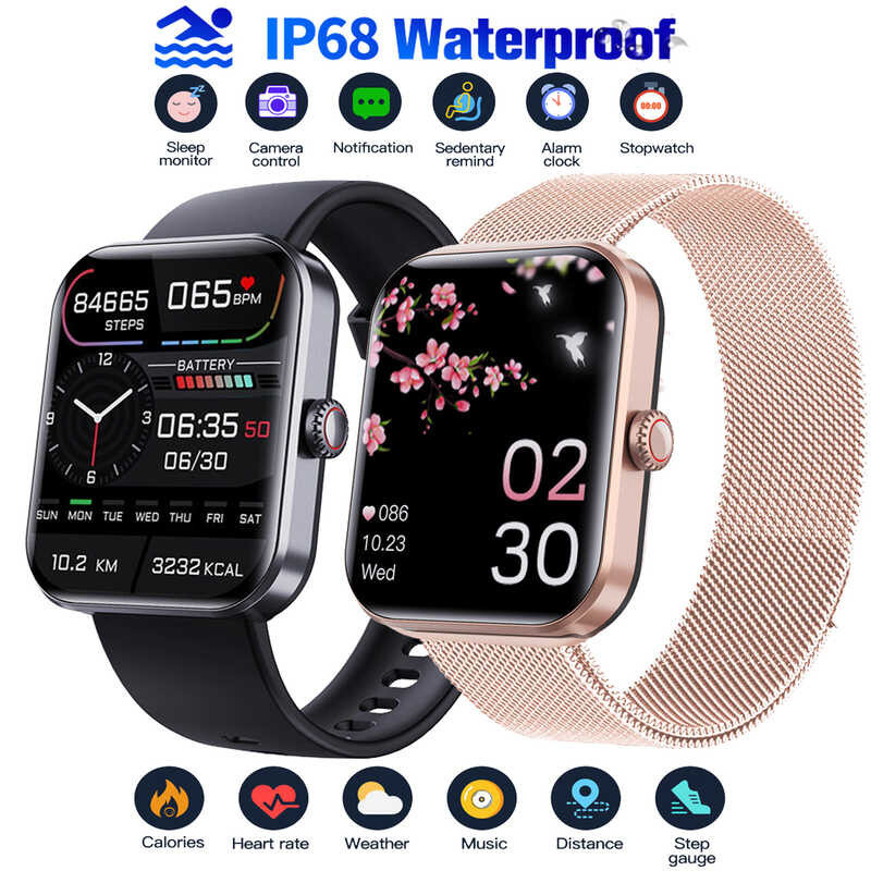 F57l Ultra Smart Watch Blood Glucose Sugar Body Temperature Heart Rate ...