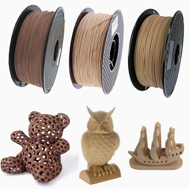 Wooden Printer Filament Mm Kg G Mahogany Wood Color D Printing ...