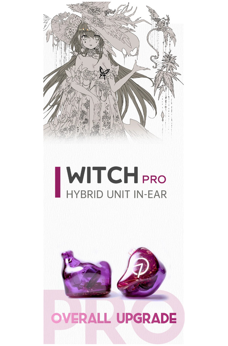 OPENAUDIO WITCH PRO 1DD+1BA Hybrid Unit In-ear Earphone IEM Hifi Music Earbuds 0.78mm Detachable ...