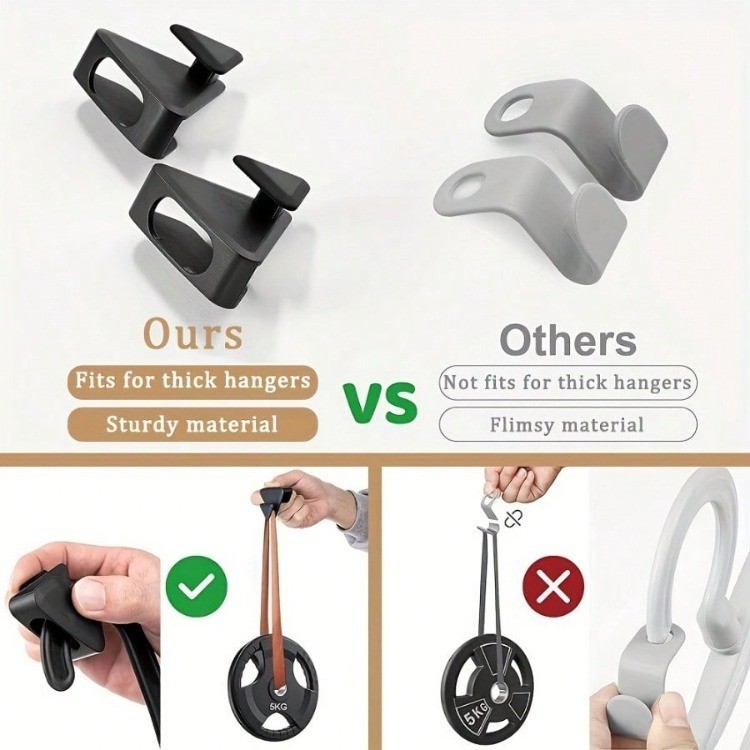 12pcs Space Saving Hangers Hooks, Space Savers with Triangles for ...