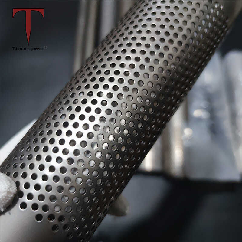 High Strength Titanium Drilled Tube1meter Long Perforated Metal Mesh ...