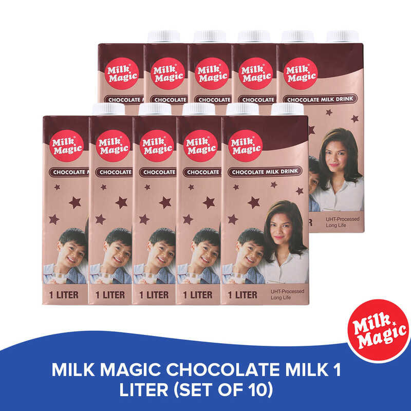 Magic Chocolate Milk 1 Liter (Set ng 10) Nutritious Healthy Flavored ...