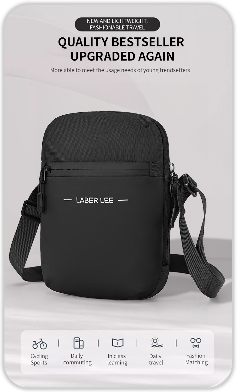 LABER LEE Men Sling Bags Water Resistant Casual Small Shoulder Bag ...