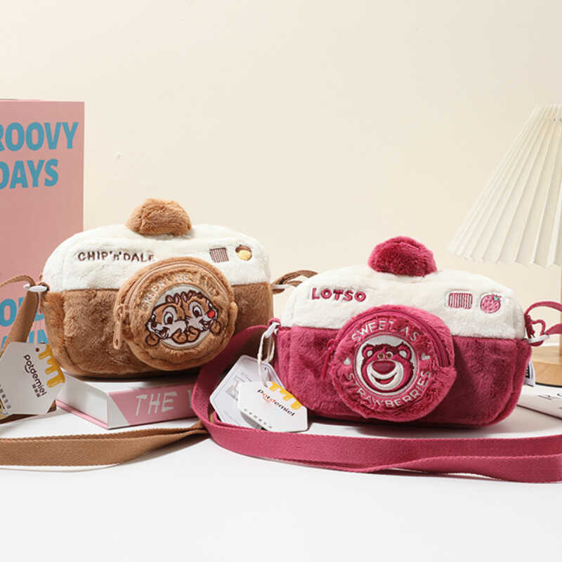 Genuine ★ Disney Strawberry Bear Chichitti Plush Camera Crossbody ...
