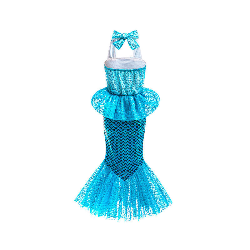 Disney Little Mermaid Ariel Princess Costume Kids Purple Dress For ...