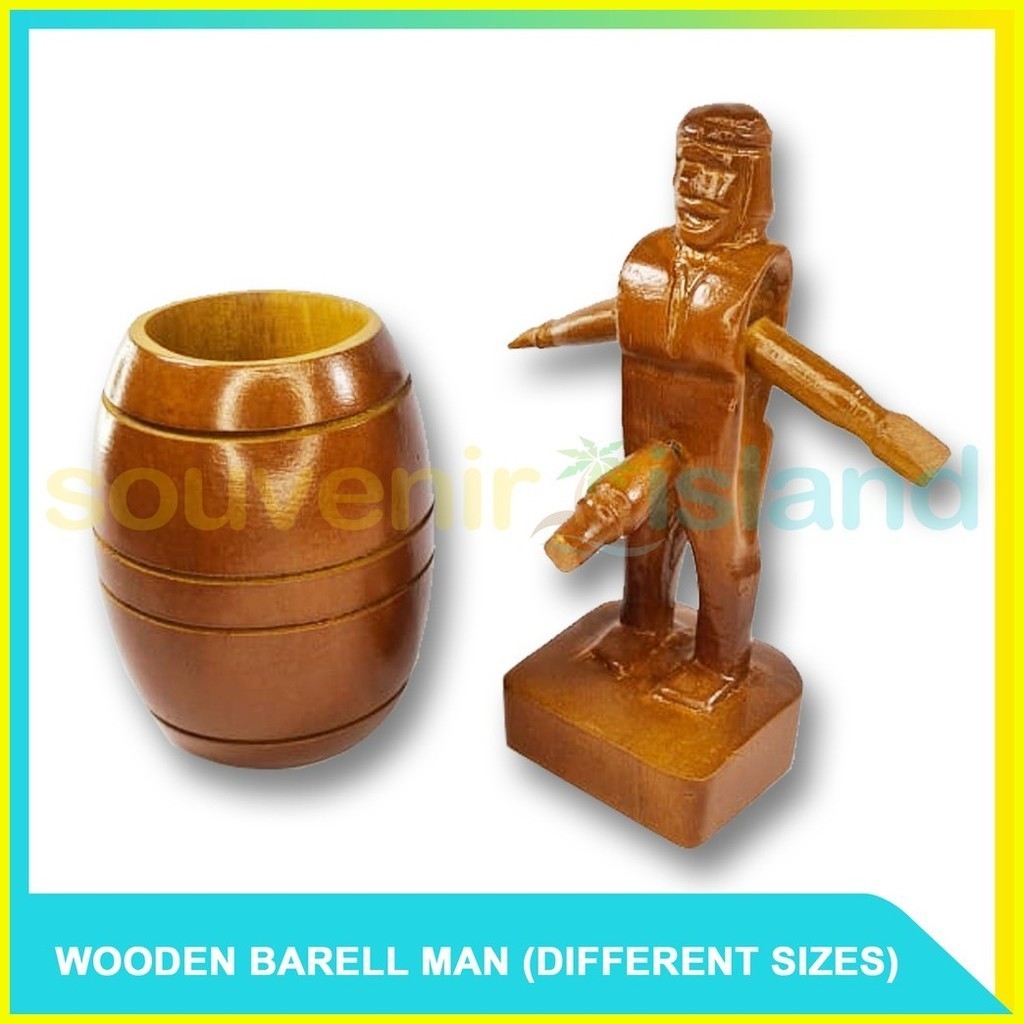 ∏ Wooden Barrel Man Philippine Souvenir (Different Sizes) | Shopee ...