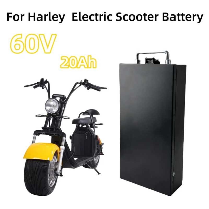 For Harley 60V 20Ah Removable Electric Car Waterproof Li-Ion Battery ...