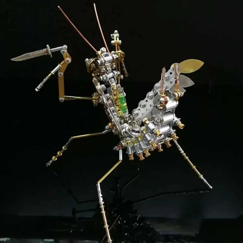 Puzzle Metal 3D Big Mantis Model Kit Cyberpunk Mechanical Insects DIY ...