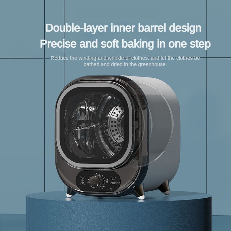 450W Mini Silent Drum Clothes Dryer Antibacterial And Dehumidifying ...