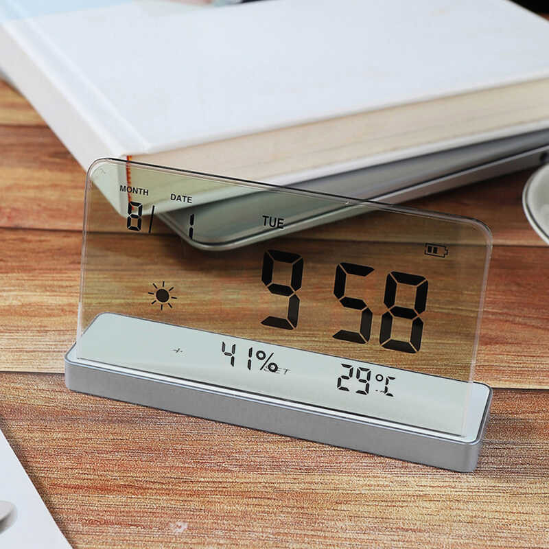 Ins Electronic Transparente Digital Alarm Ornaments Simple Modern Style ...