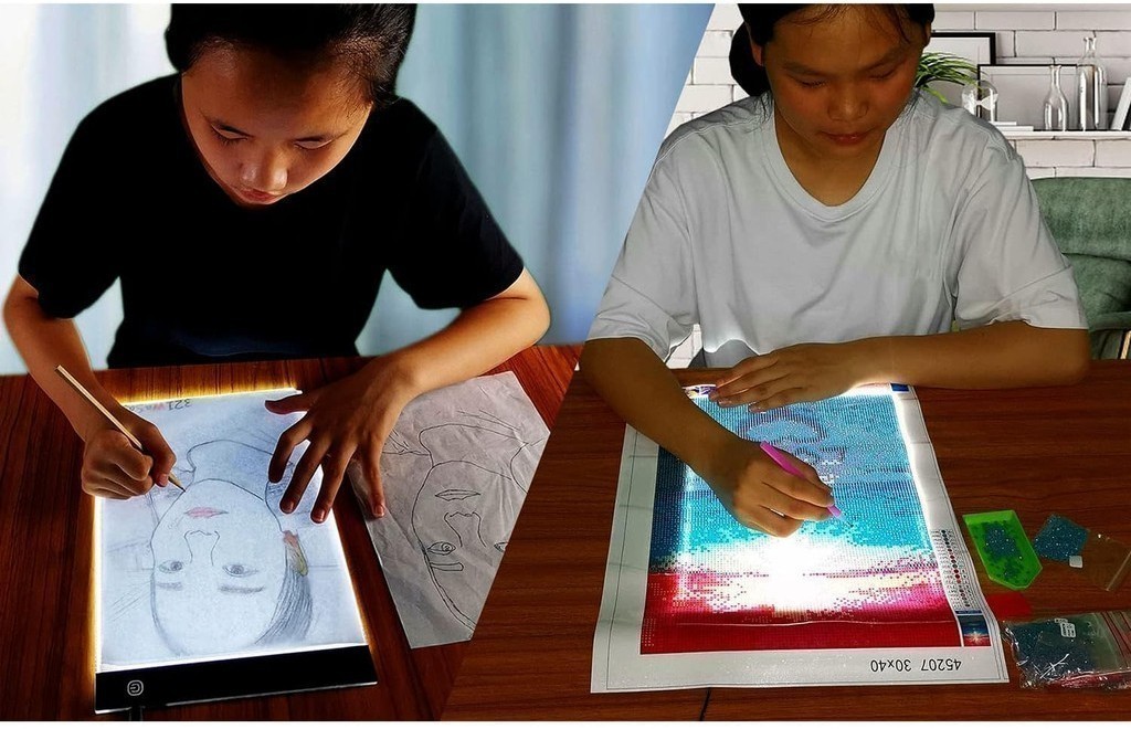 A3/A4/A5 LED Drawing Board Brightness Adjustable Light Pad Tracing ...