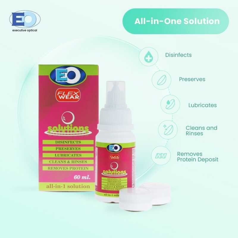Mabilis na ipadala ang EO Flexwear All-In-1 Contact Lens Solution 60ml ...