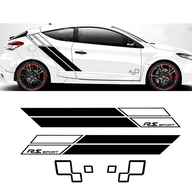 & Para Sa Renault Megane Trophy Racing Stripes Rs 3 Vinyl Graphics ...
