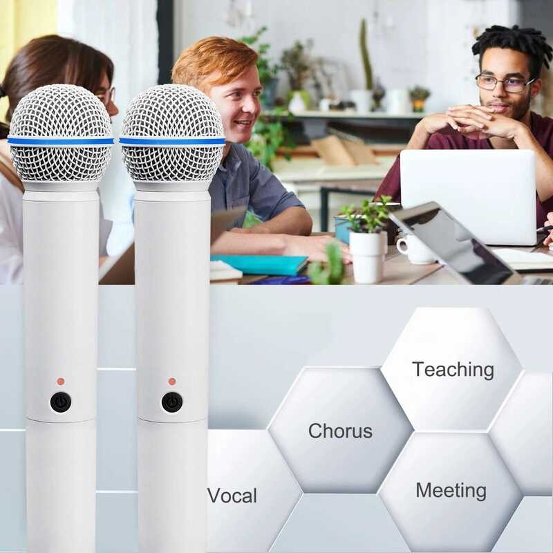 Wireless Heikuding Microphone System with 3 Rechargeable Batteries Mic ...