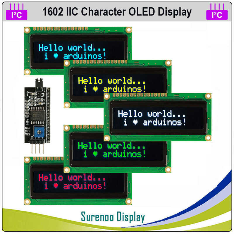 Real OLED Display, Iic I2c Twi 1602 162 16*2 Serial Character LCD Module Display Screen LC ...