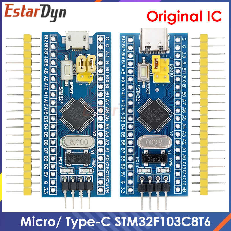 STM32F103C8T6 Estardyn TYPE-C/MICRO STM32F103C6T6 ARM STM32 Minimum System Development Board ...