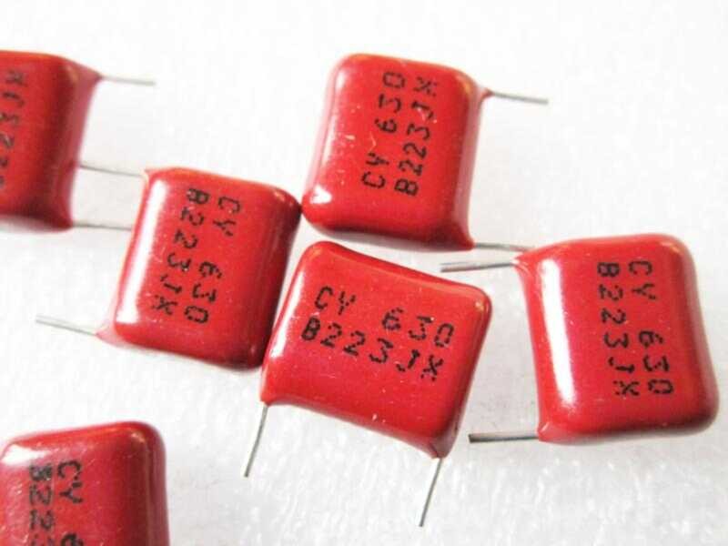 Thin film capacitor CBB 630V223J 630V 22NF with a pin distance of 10mm ...