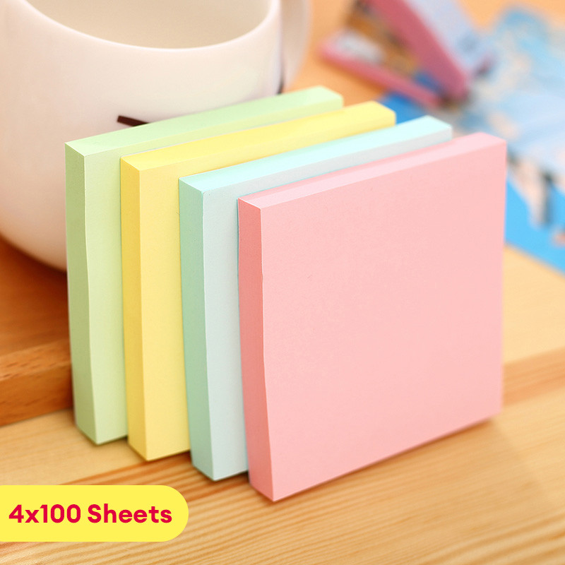 Deli EA01703 Sticker Notes 100 Sheets Portable Memo Pad 76×76mm School ...
