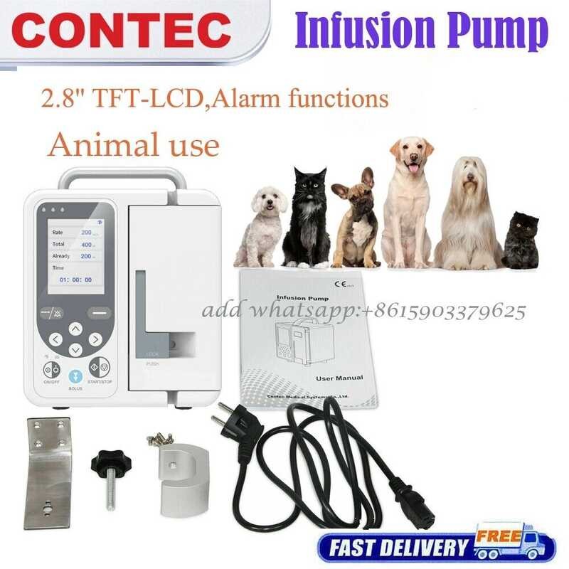 Veterinary VET Volumetric Infusion Pump IV Fluid W Rate Control LCD ...