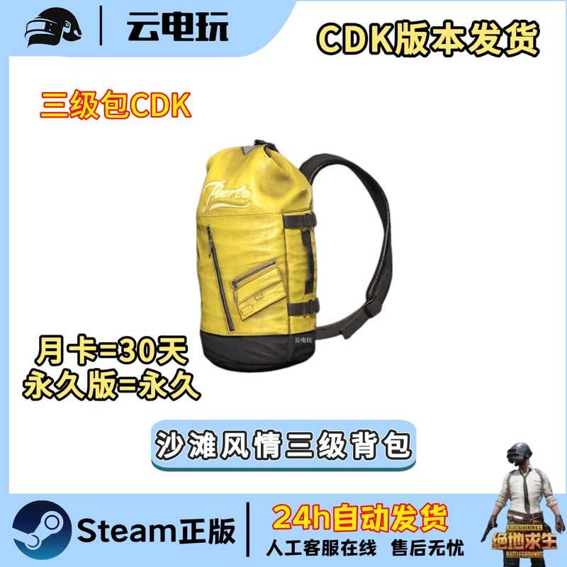 PUBG PlayerUnknown's Battlegrounds Beach Style Backpack Level 3 Chicken ...