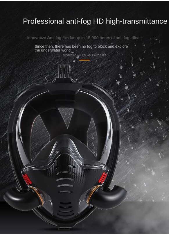 2023 New Design Double Breath Tube Swimming Mask Full Face Snorkel Mask ...
