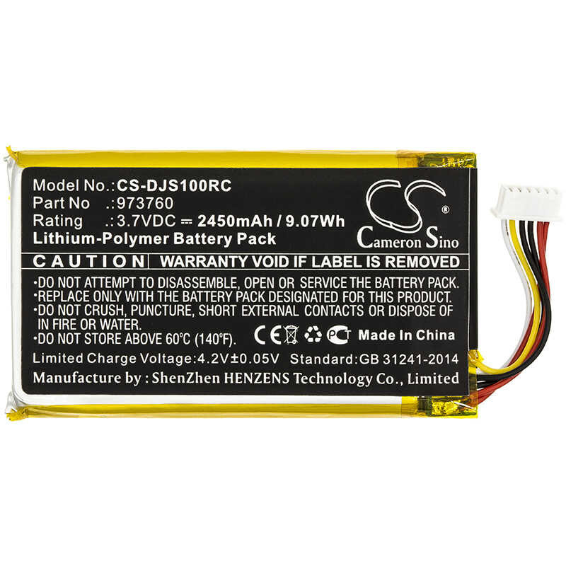 CS 2450Mah Battery For DJI 973760 Spark Controller Mavic Pro Controller ...