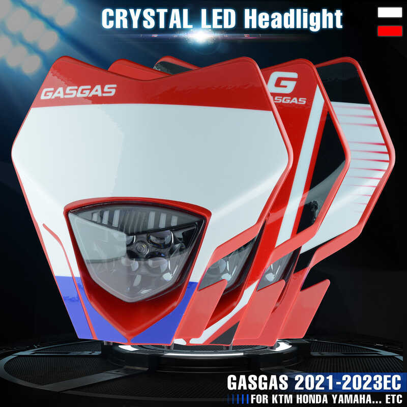 SPACEMOTO Kristal - Headlight Headlamp Para Sa GASGAS 2021-2023 EC 2021 2022 2023 Enduro Motor ...
