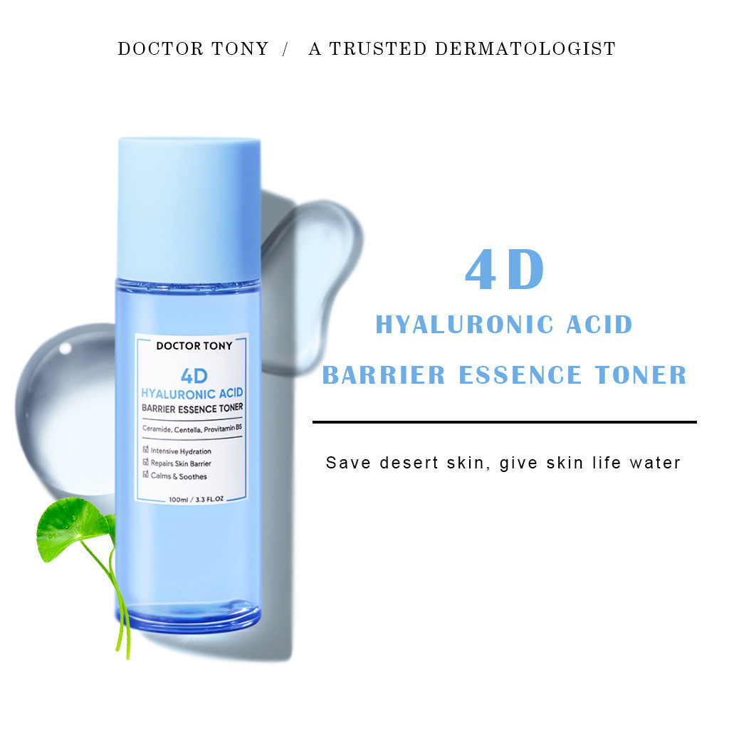 DOCTOR TONY 4d Hyaluronic Acid Barrier Essence Toner Hydrating Toner ...