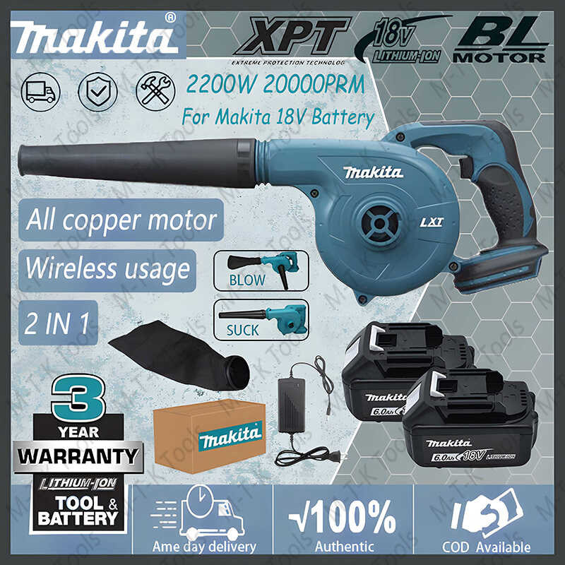 Makita Cordless Air Portable 2in1 Electric Blower Vacuum Cleaner Floor ...