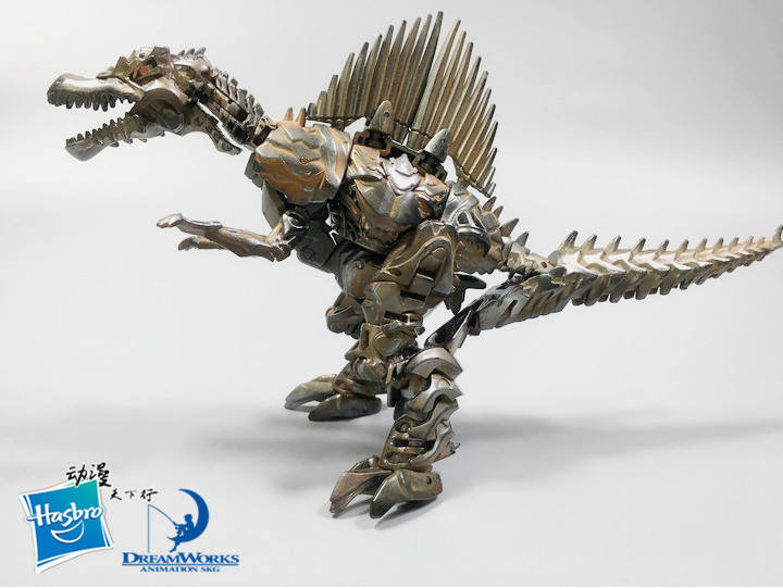 Hasbro Transformers 4 D-Class Enhanced Spinosaurus Sailback Robot Dinosaur Contempt Repaint OEM ...