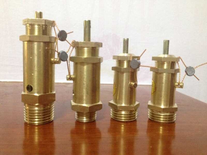Spring air compressor safety relief exhaust pressure reducing valve ...