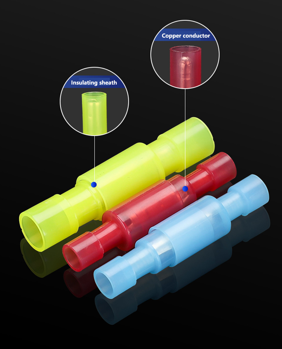 Bullet shaped electrical wire connector Pluggable Terminal blocks Male Female Quick Joint Nylon ...