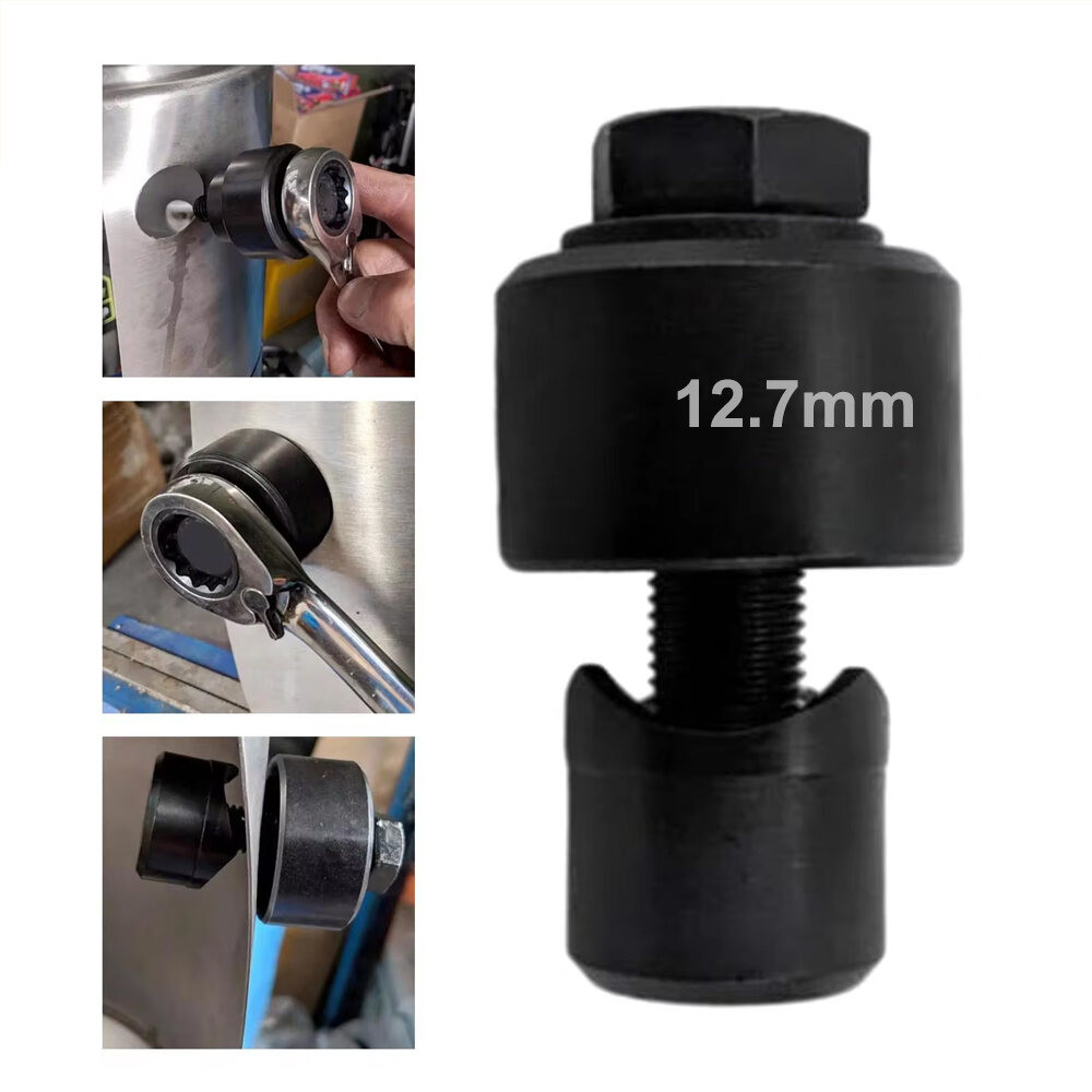 Manual Knockout Punch Kit – Heavy Duty Metal Sheet Hole Cutter Set 12 ...