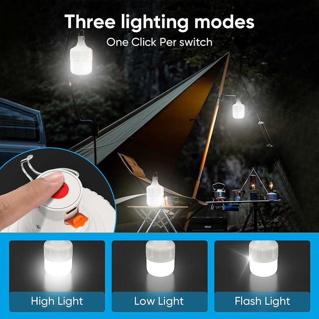 Mitsushi LED Emergency Bulb Light Outdoor Waterproof Charging USB ...