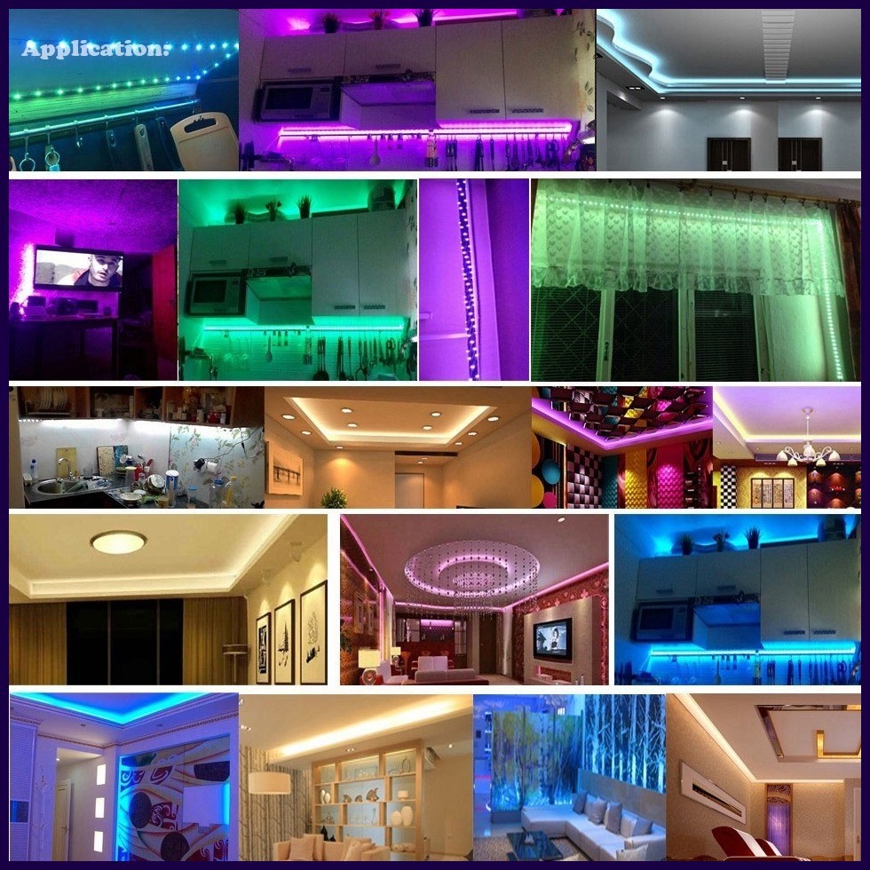 Ceiling Covelight 10/15/20M RGB led Strip Light Living Room Decor ...