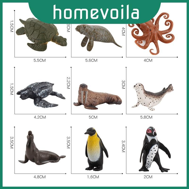 Mini Playful Pvc Ocean Creatures Static Model Set For Children Ideal ...