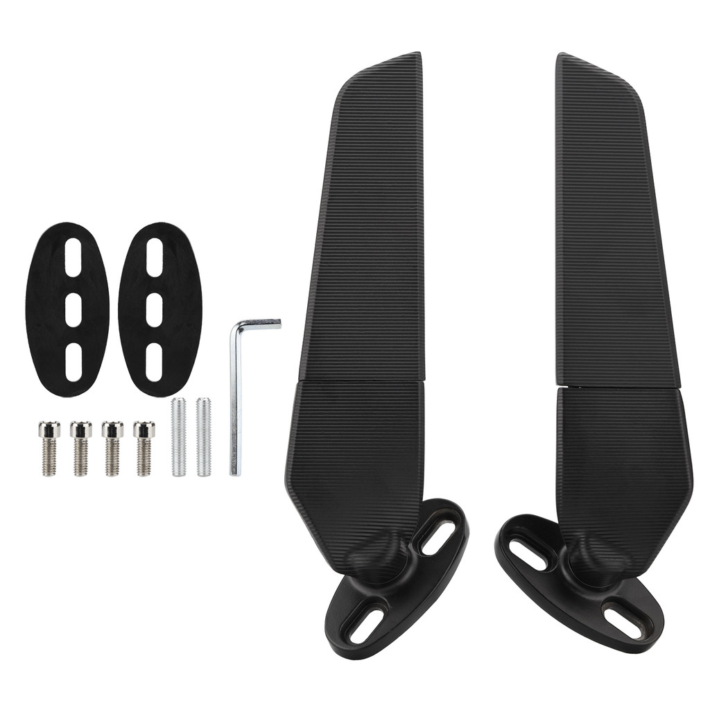 Winglet Side Mirror CNC Wind Wing Rearview Mirror Ninja Stealth Mirror ...