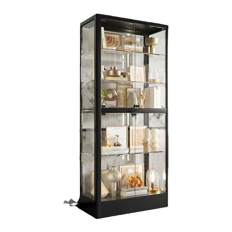 Handmade display cabinet with light glass cabinet, dustproof ...