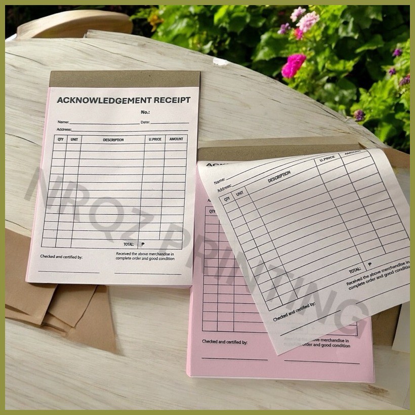 GENERIC SMALL ACKNOWLEDGMENT RECEIPT CARBONIZED (duplicate) | Shopee ...