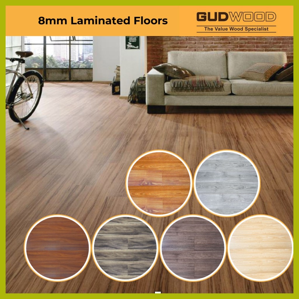 Matimco Inc. Gudwood Laminated Wood Floor 8mm (Box of 8) | Shopee ...