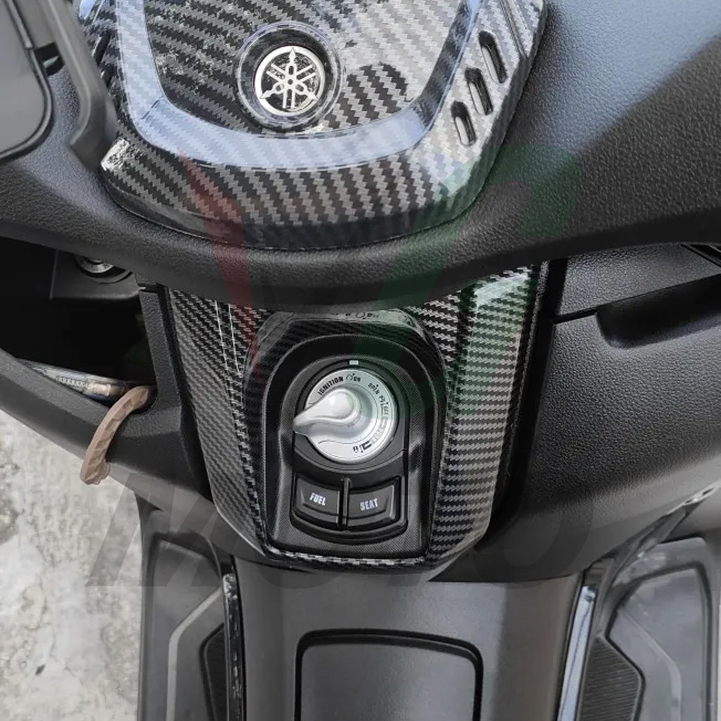 NMAX V2 IGNITION COVER CARBON LOCK CARBON COVER FOR NMAX V2/NMAX 2.1 ...
