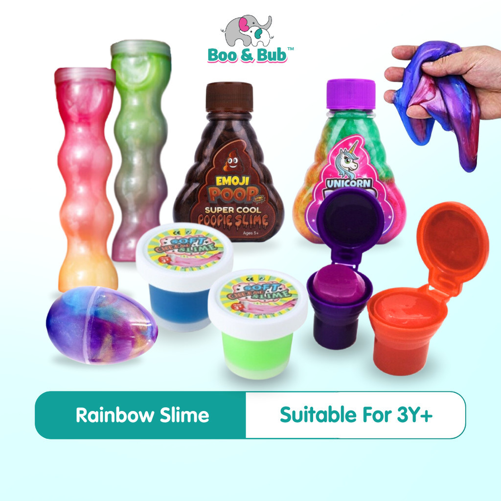 Rainbow Slime Mud Modeling Glitter Children Plasticine Magic Playdough ...