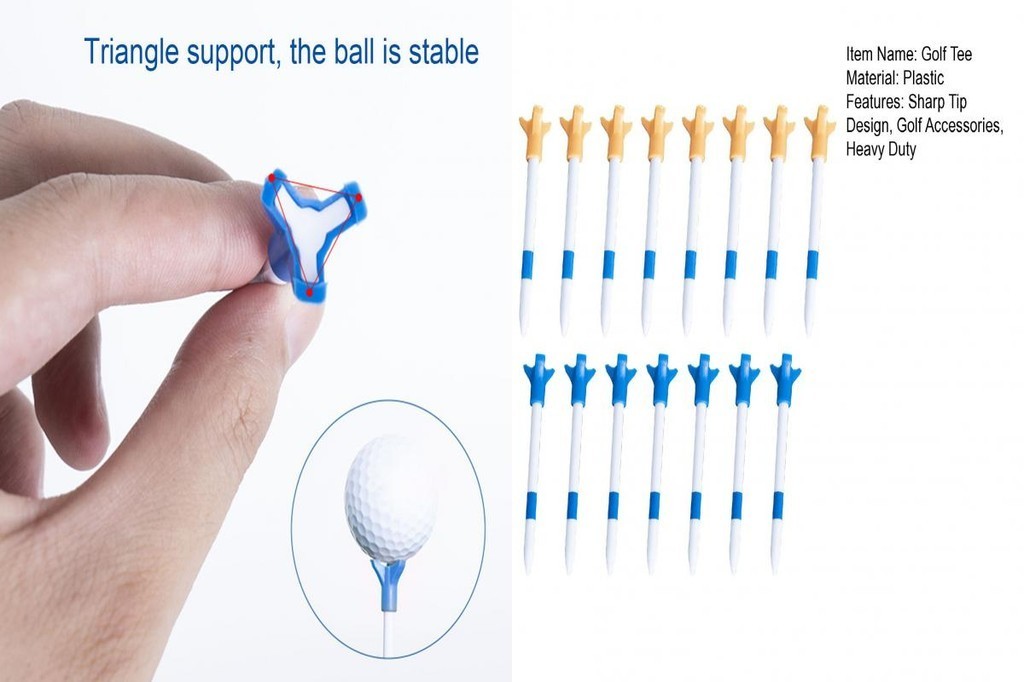 [TR] Golf Tee Pack 15pcs Golf Tee Set with Sharp Tip for Improved ...