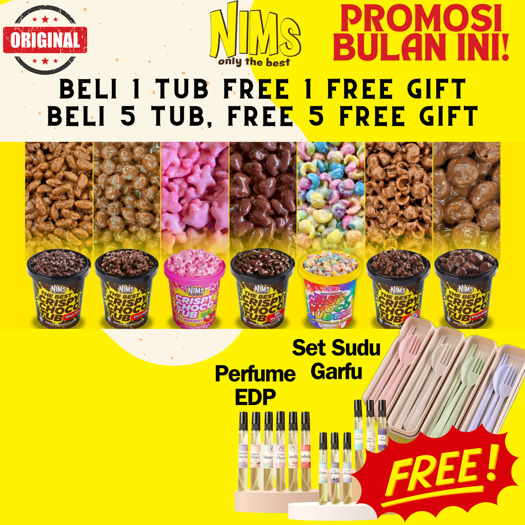 NIMS CRISPY CHOCO TUB JAR | Shopee Philippines