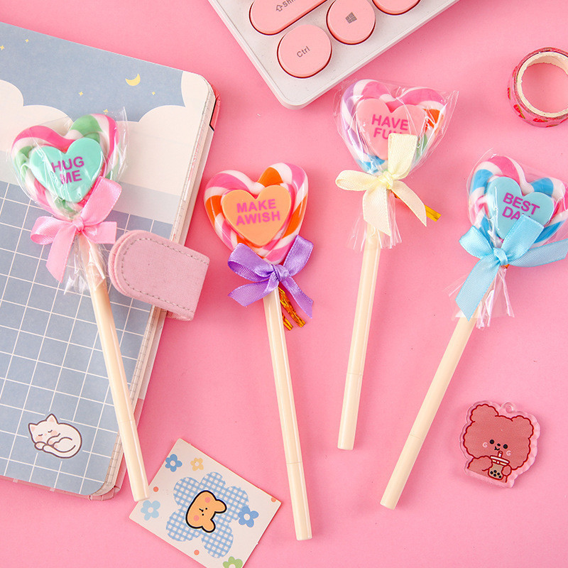 3 Piece Ballpoint Pen Creative Love Lollipop | Shopee Philippines