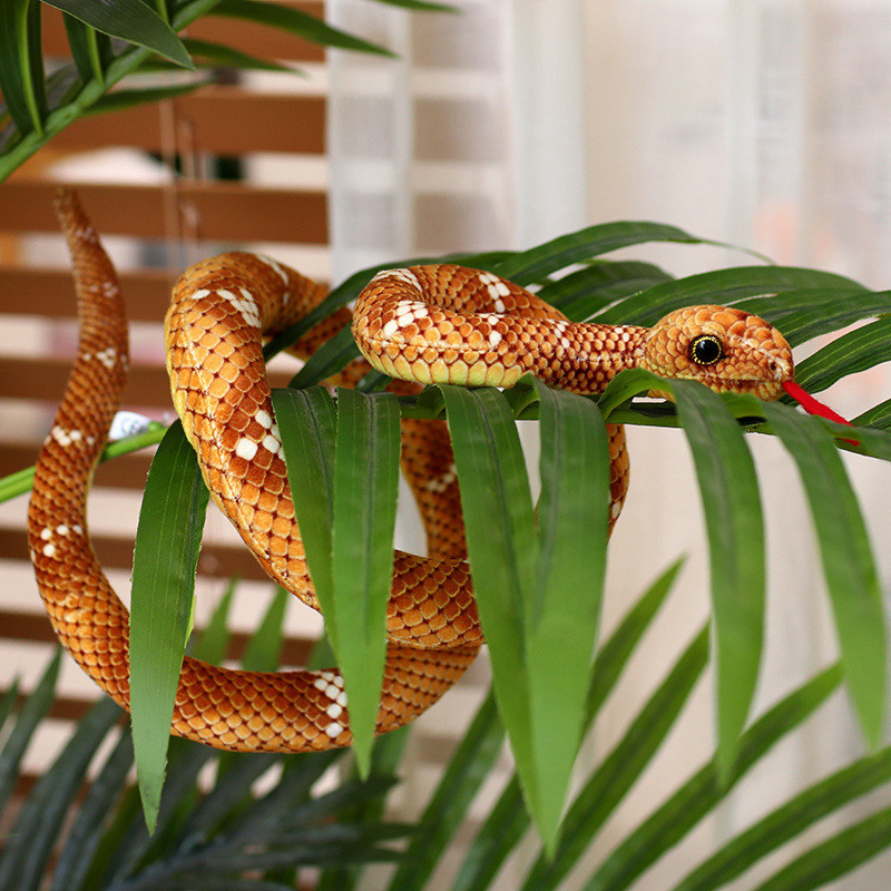 New Simulation Snake Plush Toy with Realistic Creativity Two Styles of ...